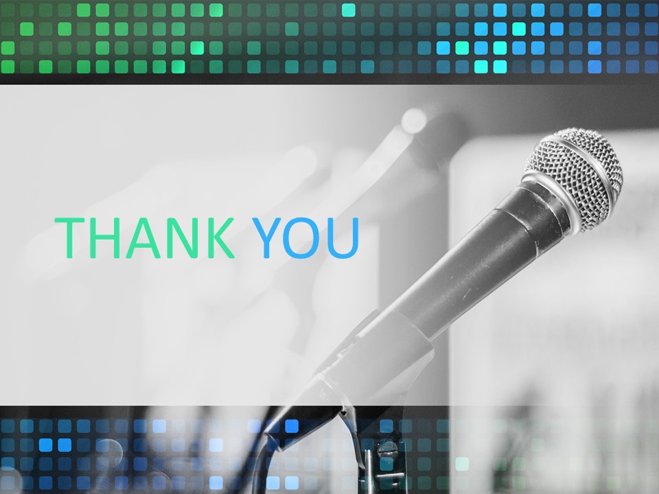 Free PPT Template - Microphone Stand