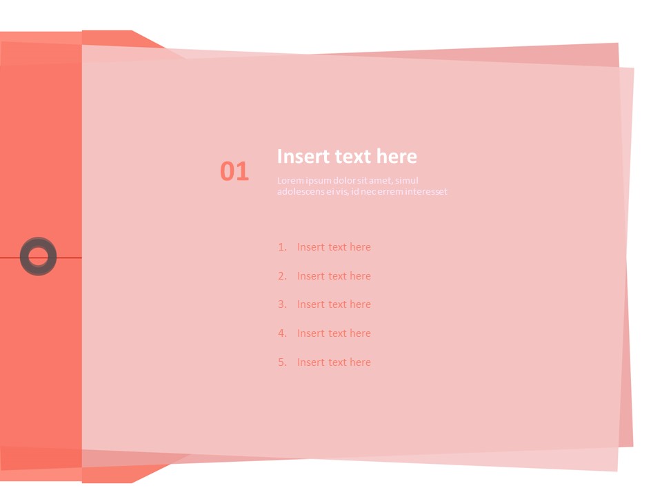 Free PPT Template - Orange Envelopes for Office Use