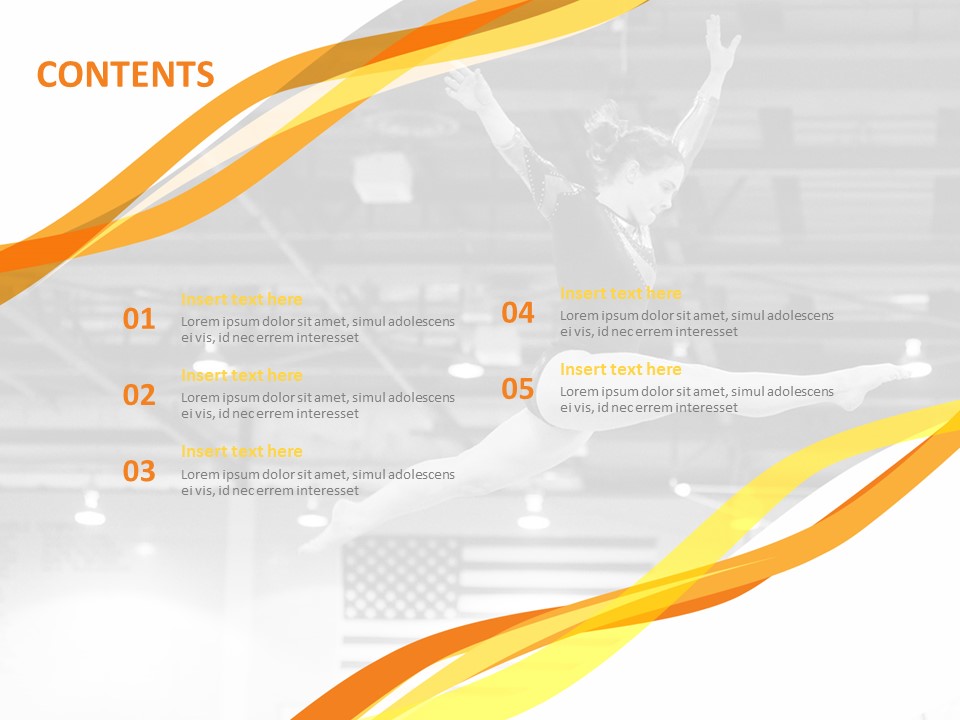 Free PPT Template - Rhythmic Gymnastics