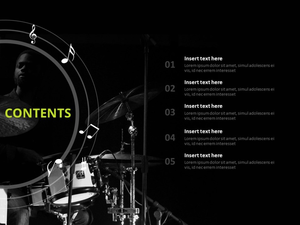 Free Presentation Templates - Music and Drum