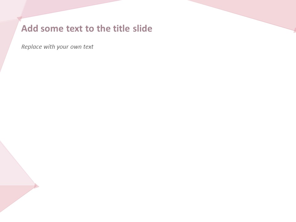 Pink Paperfolding - Free Presentation Templates