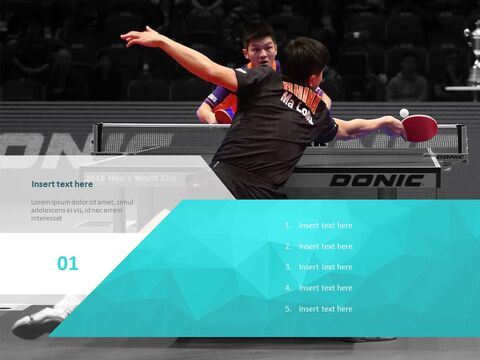 Gioco di ping pong - Modelli PowerPoint gratuiti