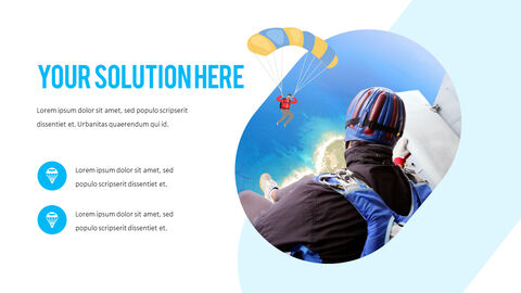 Skydiving premium PowerPoint Templates