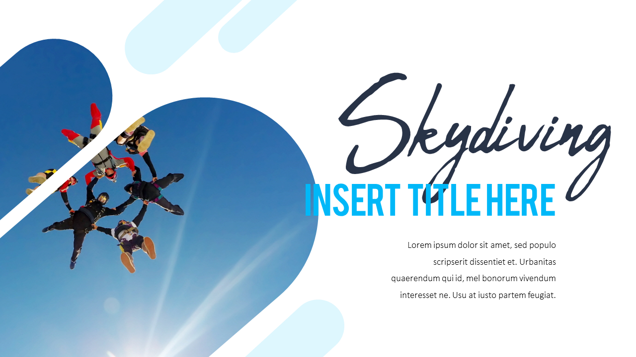 Skydiving premium PowerPoint Templates