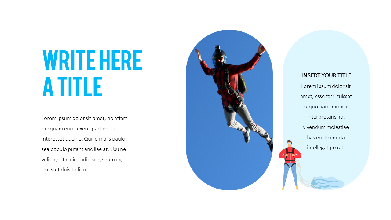 Skydiving premium PowerPoint Templates