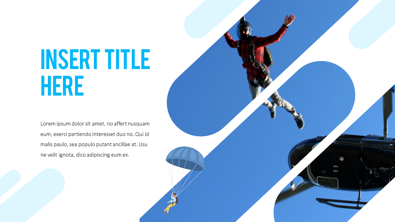 Skydiving premium PowerPoint Templates