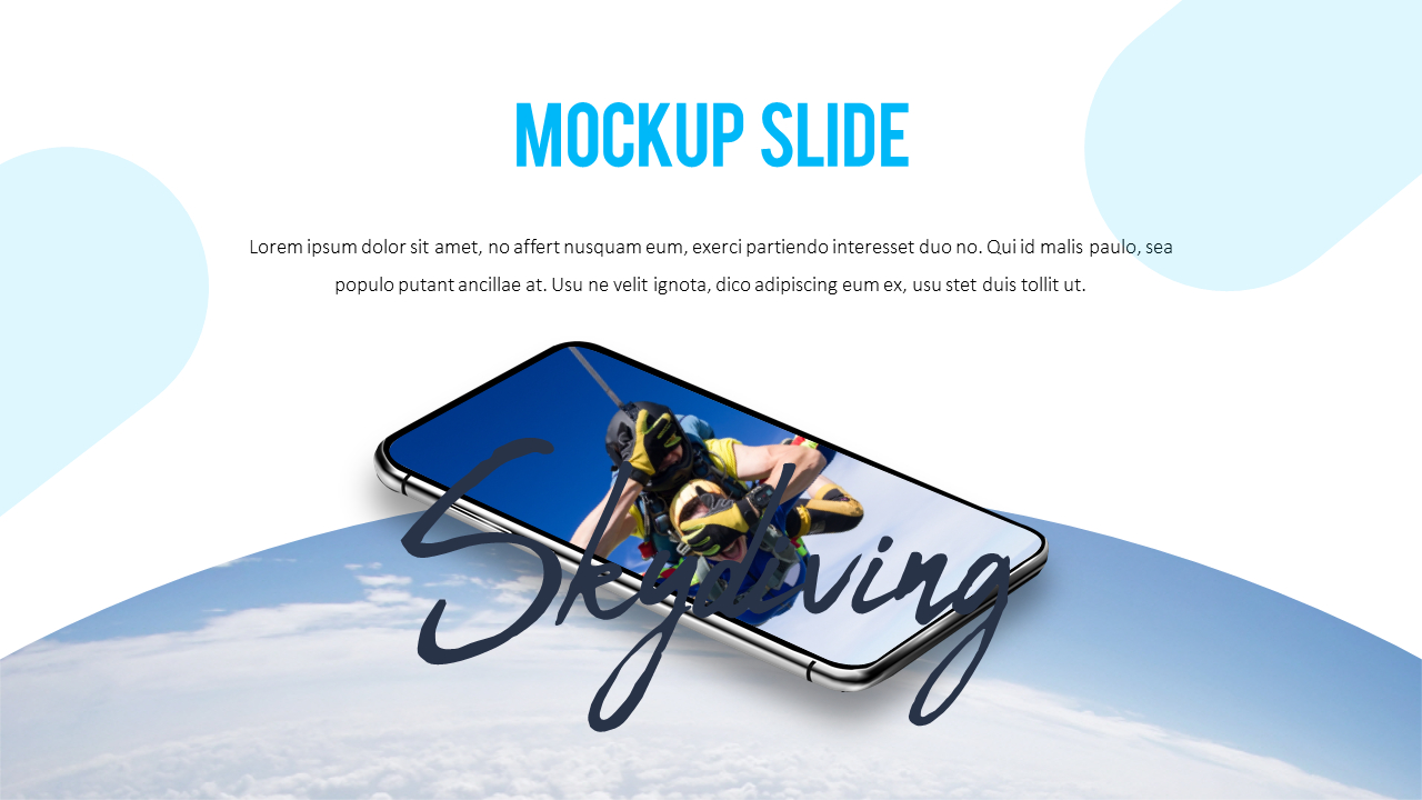 Skydiving premium PowerPoint Templates