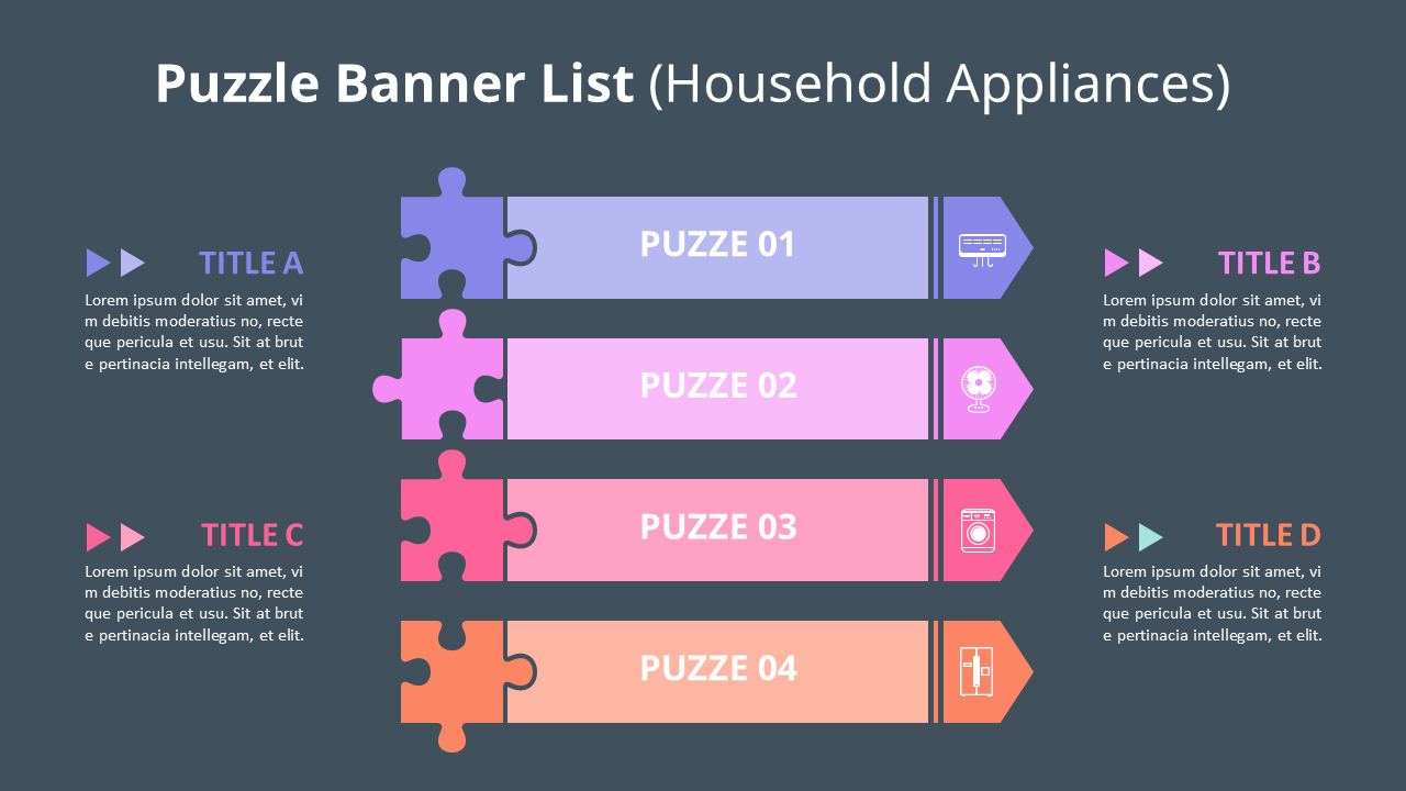 Vertical Puzzle List Diagram