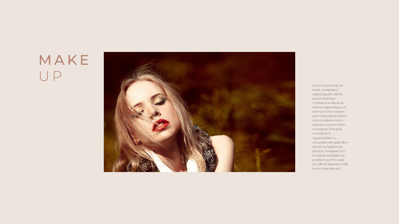 Makeup Special PPT Templates Design