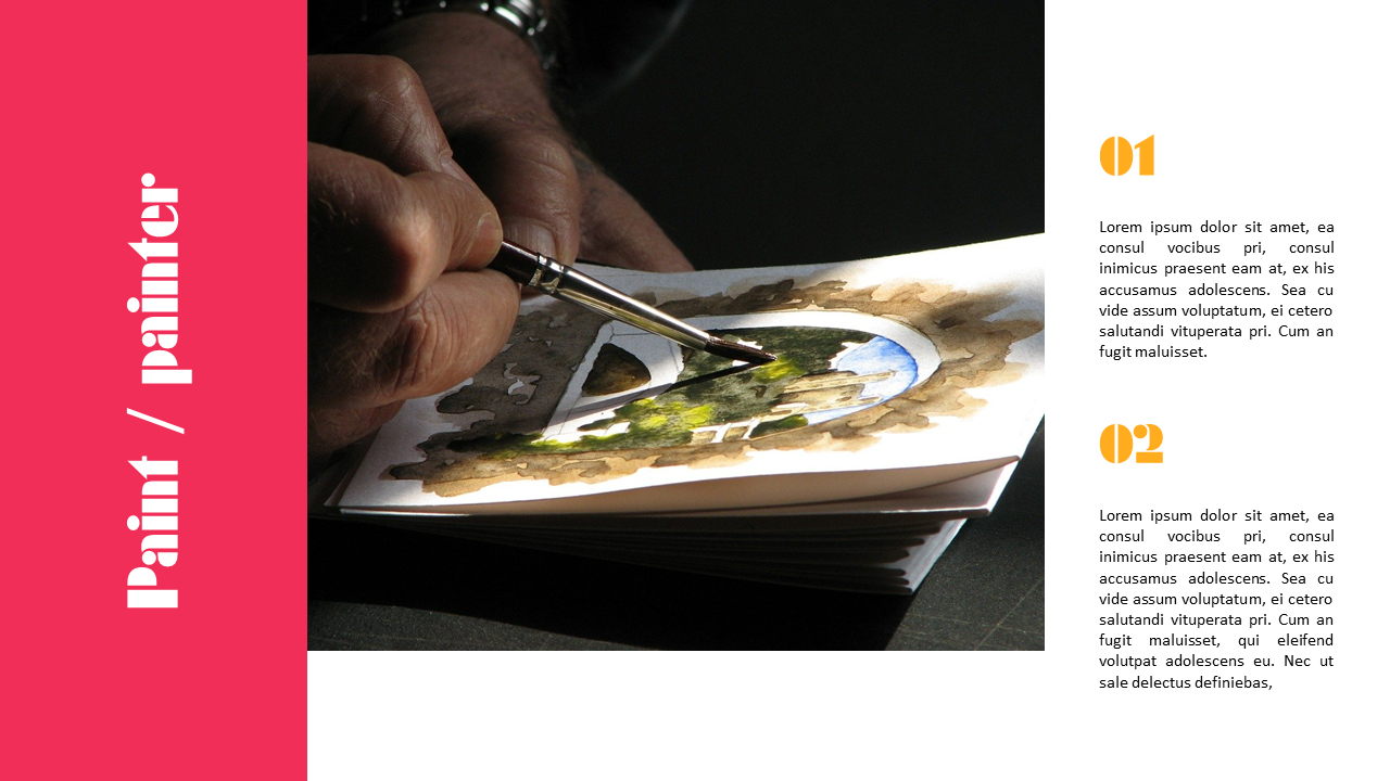 Paint, painter PowerPoint Presentation Slides