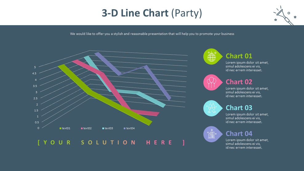 3-D Line Chart (Party)