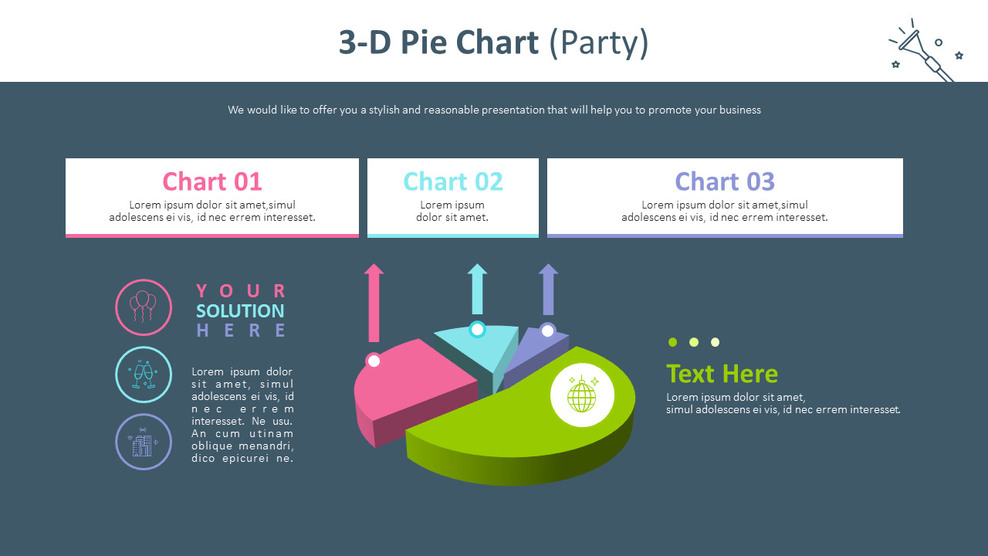 3-D Pie Chart (Party)