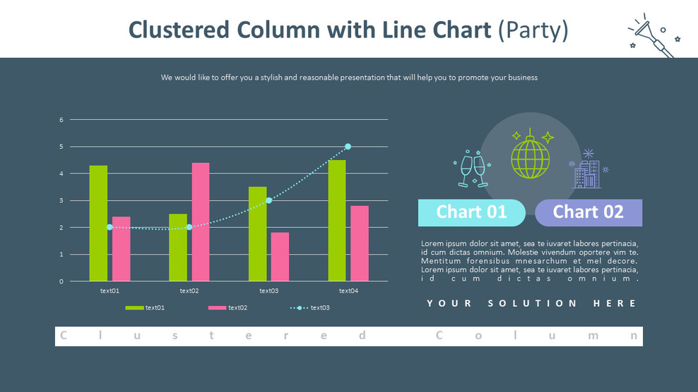Clustered Column with Line Chart (Party)