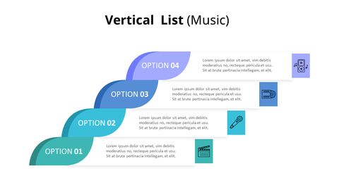 Four Steps List Diagram (Music)