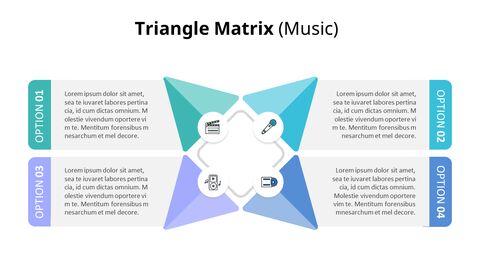Matrix Infografik Diagramm (Musik)