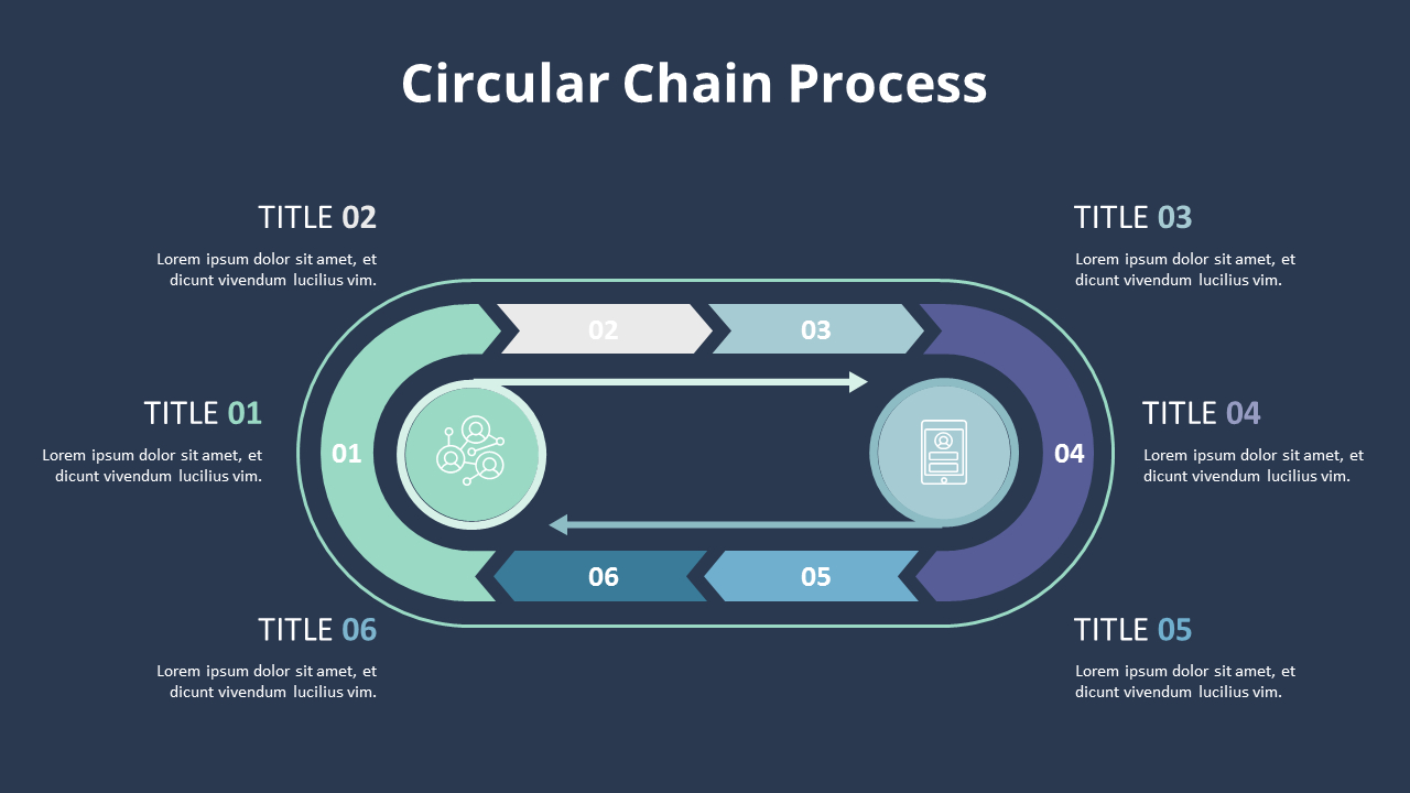 Pastel Tone Arrows Cycle Diagram