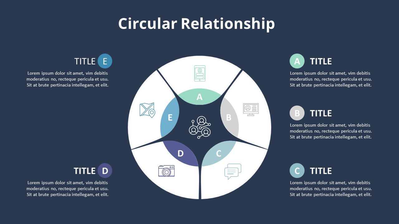 Pastel Tone Circular Relationship Diagram