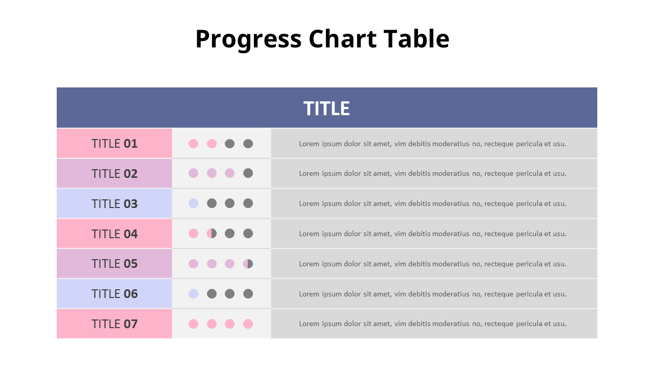 Pastel Tone Table Diagram Set