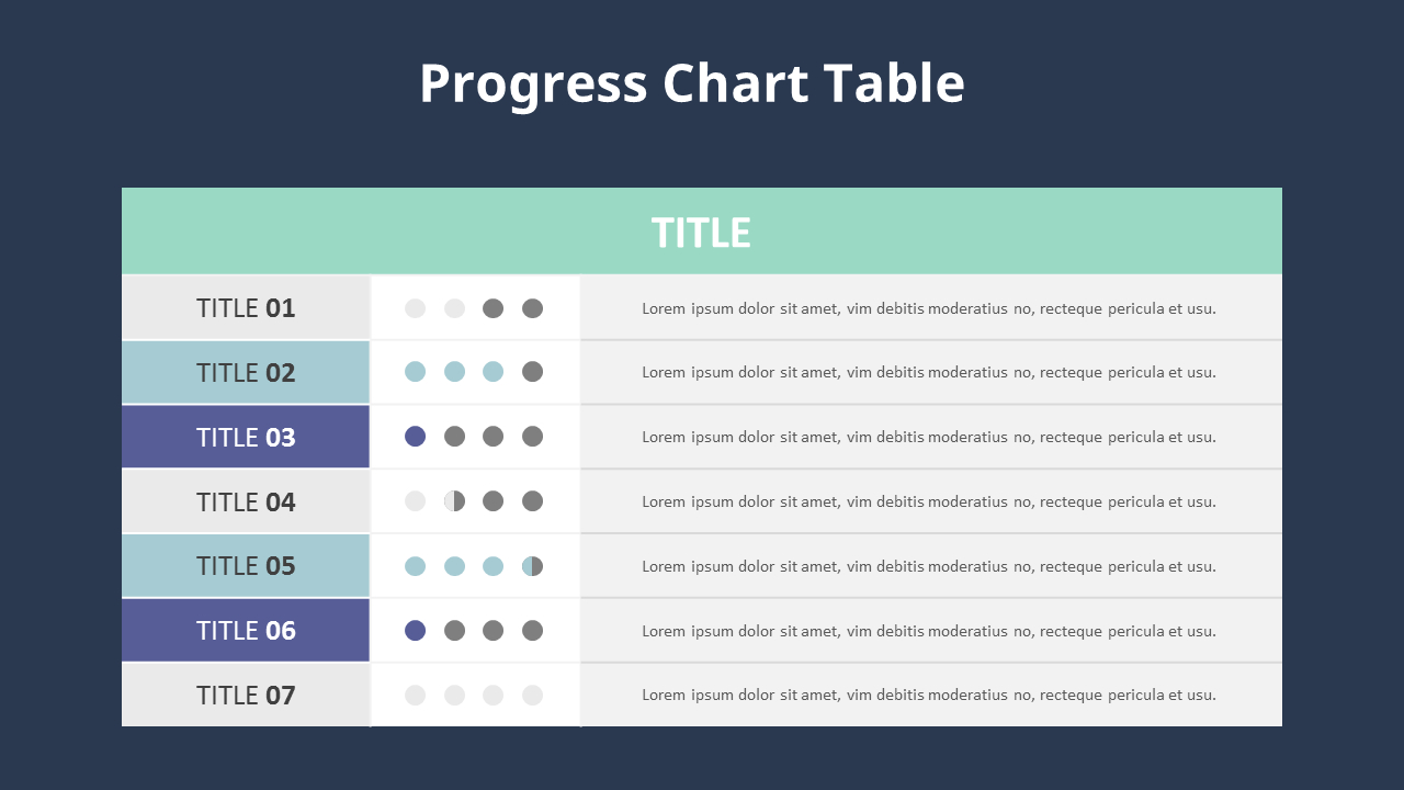 Pastel Tone Table Diagram Set