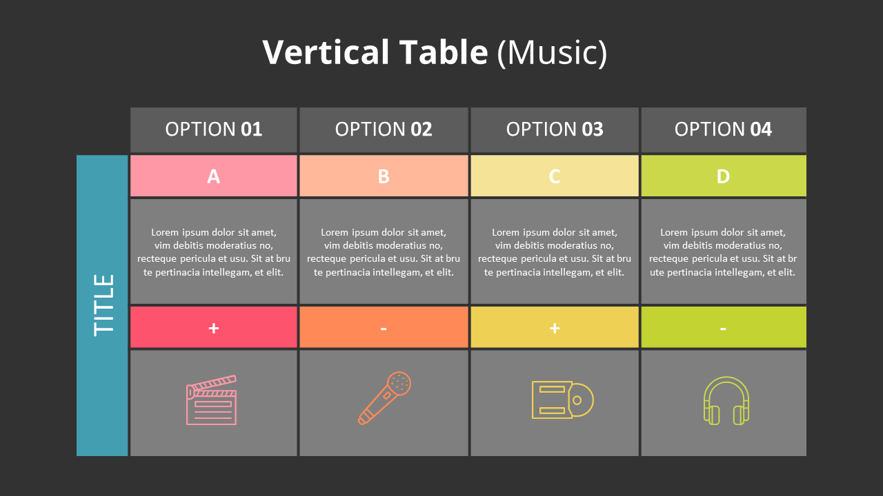 Table Design Diagram (Music)