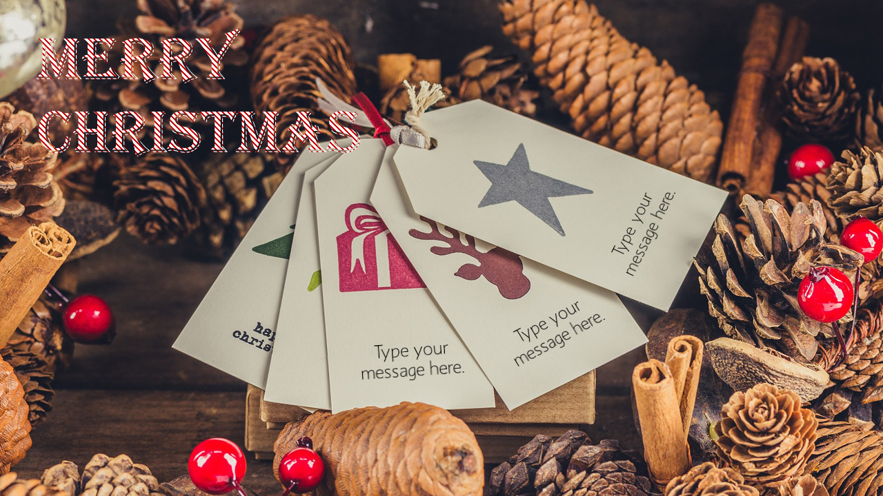 Christmas Tag Mockup Slides