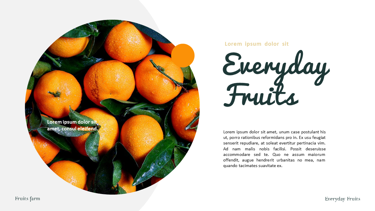 Fruits Farm Presentation Design