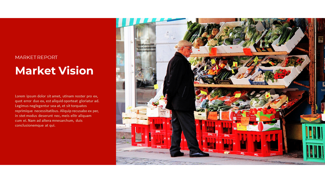 Market Report Background PowerPoint