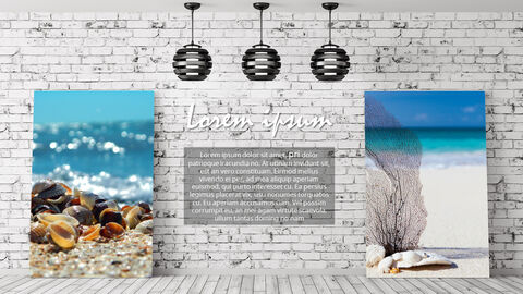 Mockup Art wall Presentation Slides