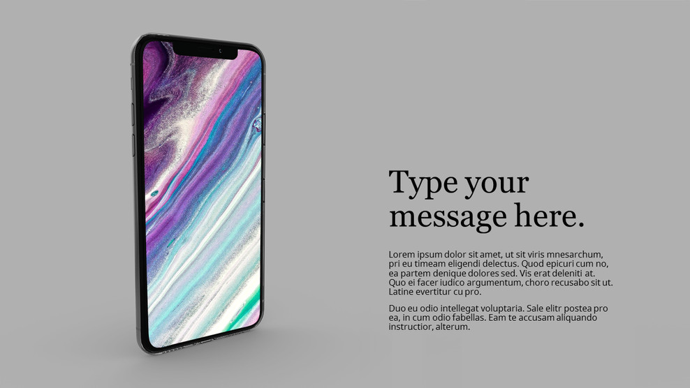 Mockup iPhone PPT Templates Design