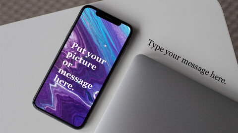 Mockup iPhone PPT Templates Design