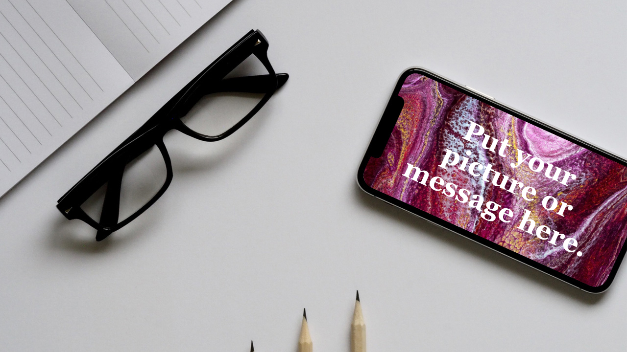 Mockup iPhone PPT Templates Design