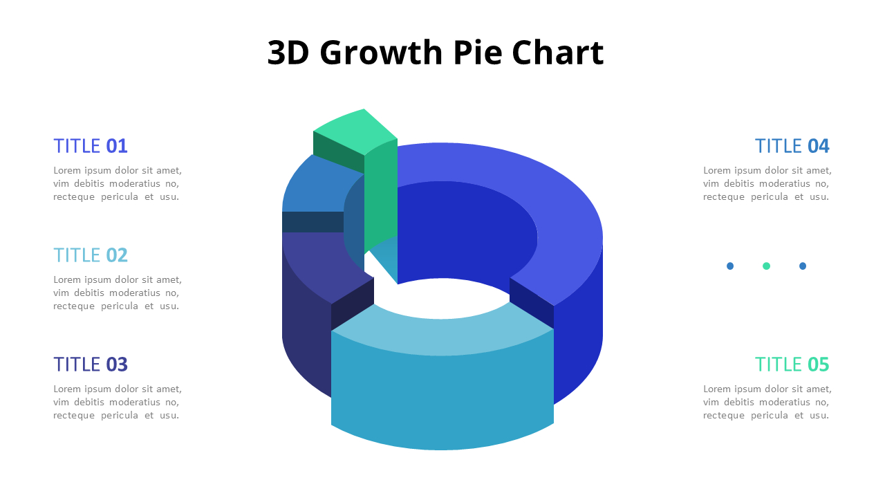 3D Donut Chart Diagram