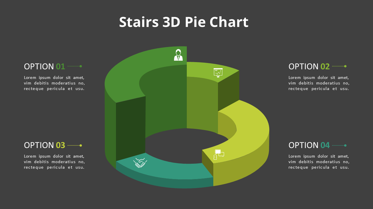 3D Donut Chart Diagram