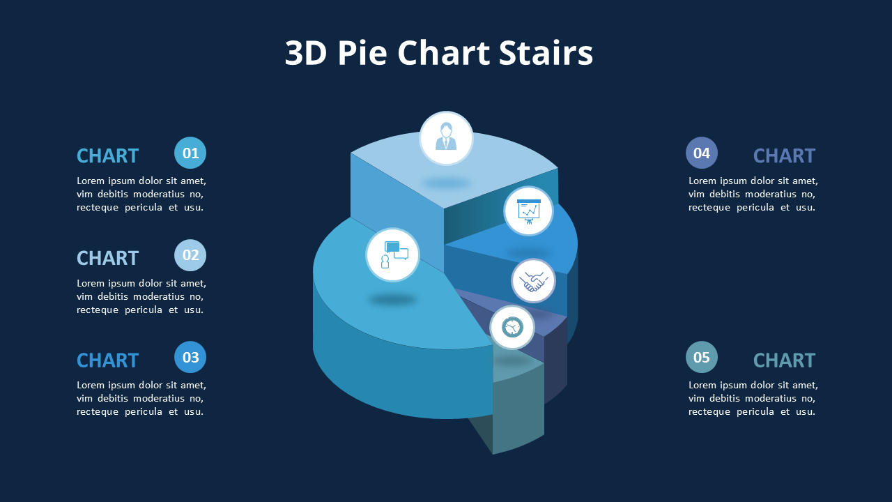 3D Growth Pie Chart Diagram