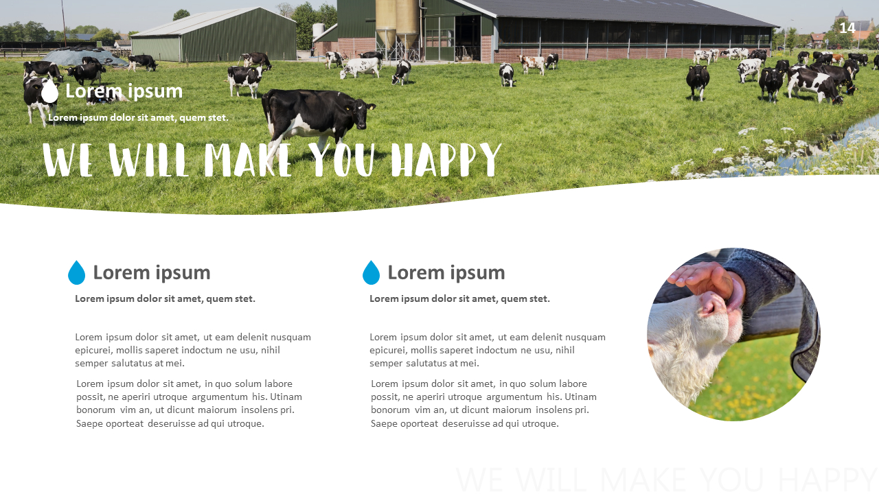 Dairy Farming Simple Templates Design