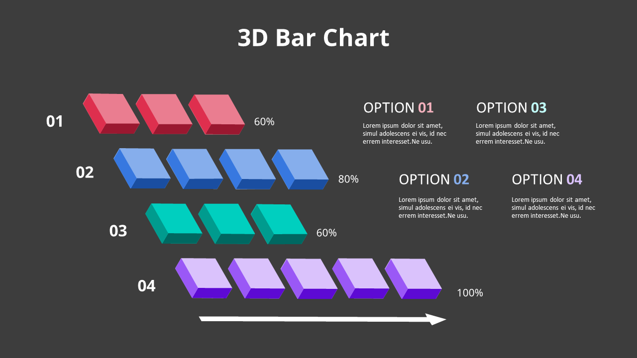 Horizontal Bar Chart Infographic Diagram