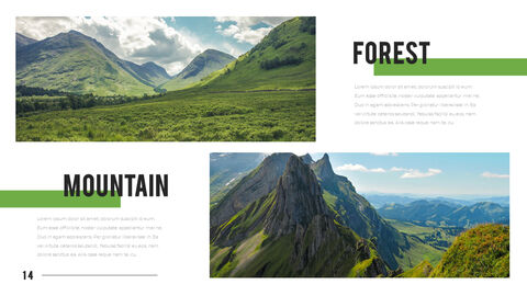 Mountain & Forest PowerPoint Templates for Presentation