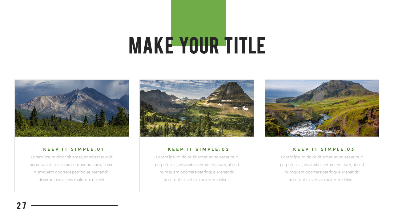 Mountain & Forest PowerPoint Templates for Presentation