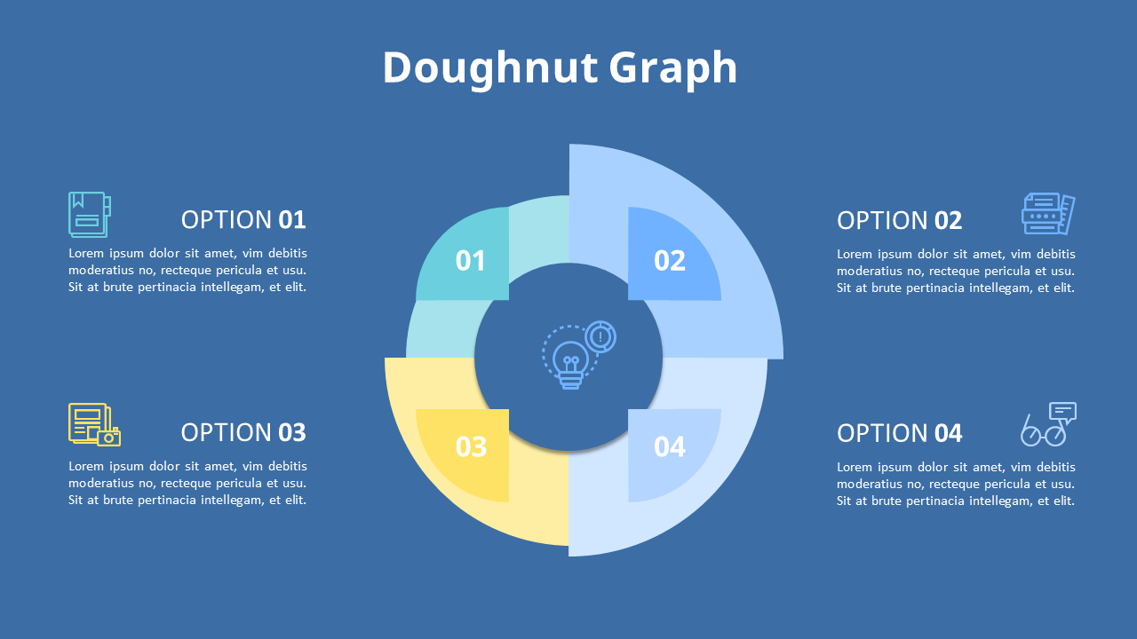 Overlapping Doughnut Chart Diagram|Graph
