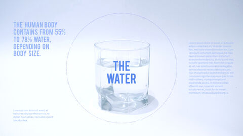 Water Simple PowerPoint Template Design