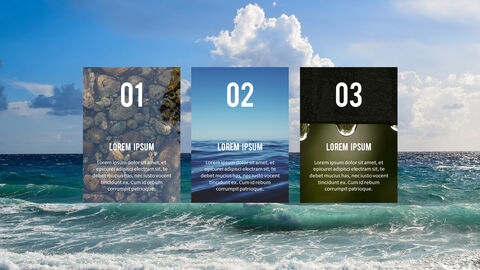 Water Simple PowerPoint Template Design
