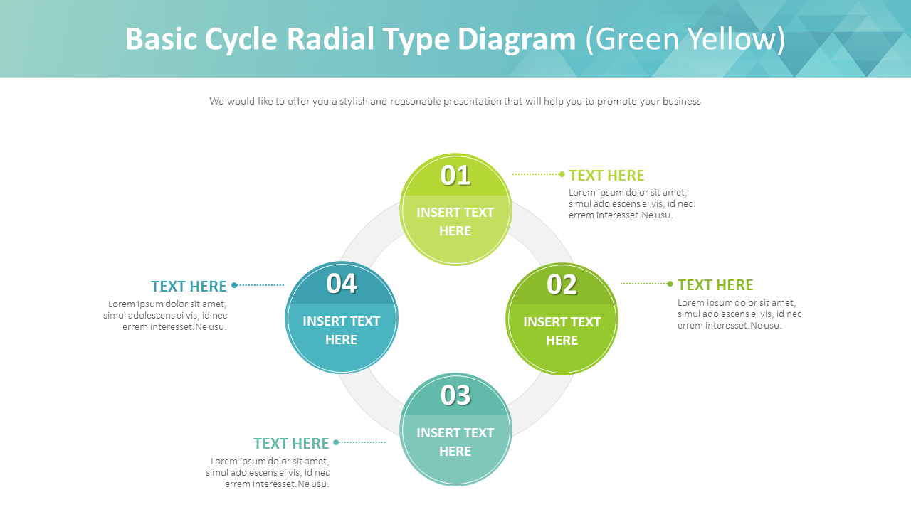 Basic Cycle Radial Type Diagram (Green Yellow)