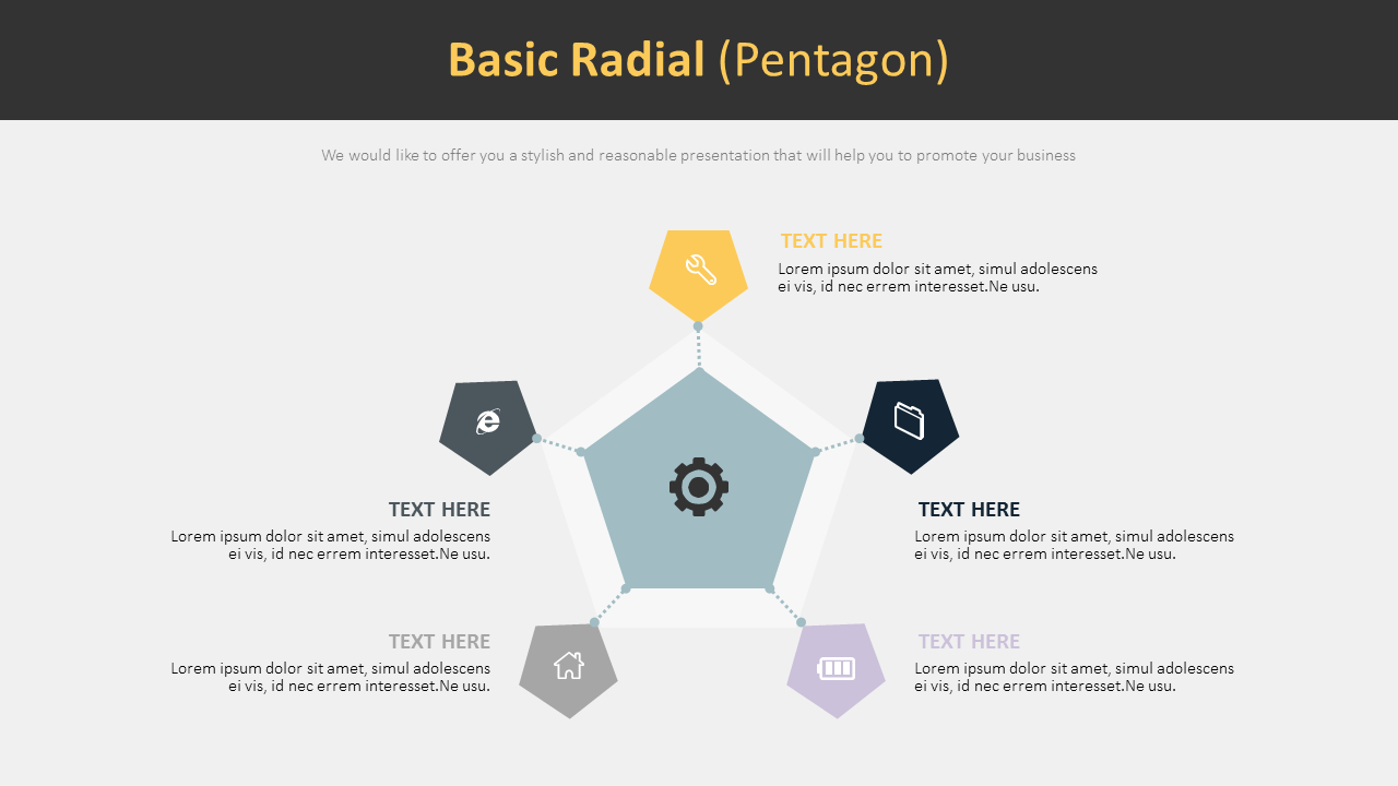 Basic Radial Diagram (Pentagon)|Matrix