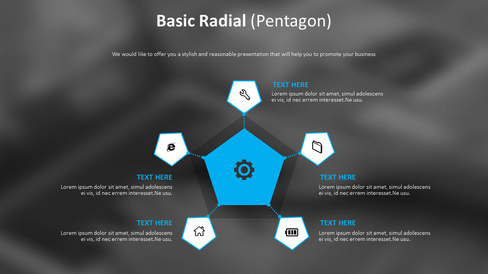 Basic Radial Diagram (Pentagon)|Matrix