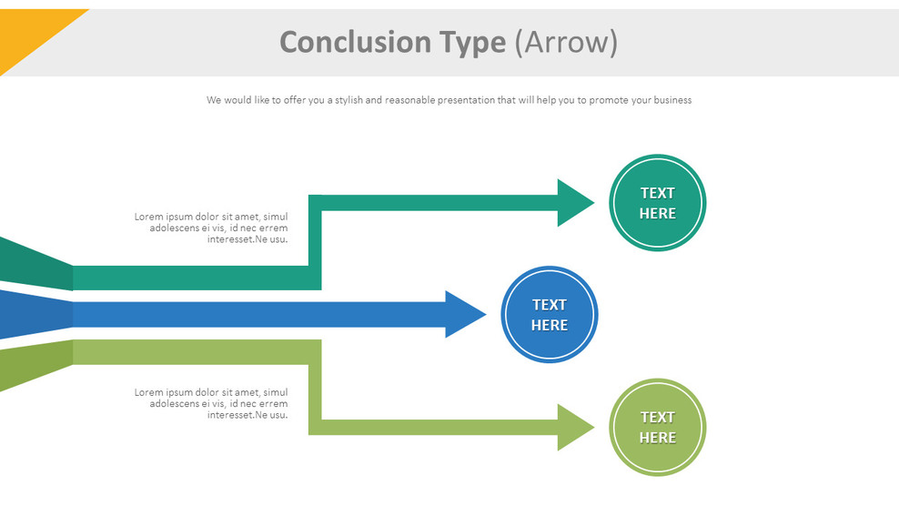 Conclusion Type Diagram (Arrow)