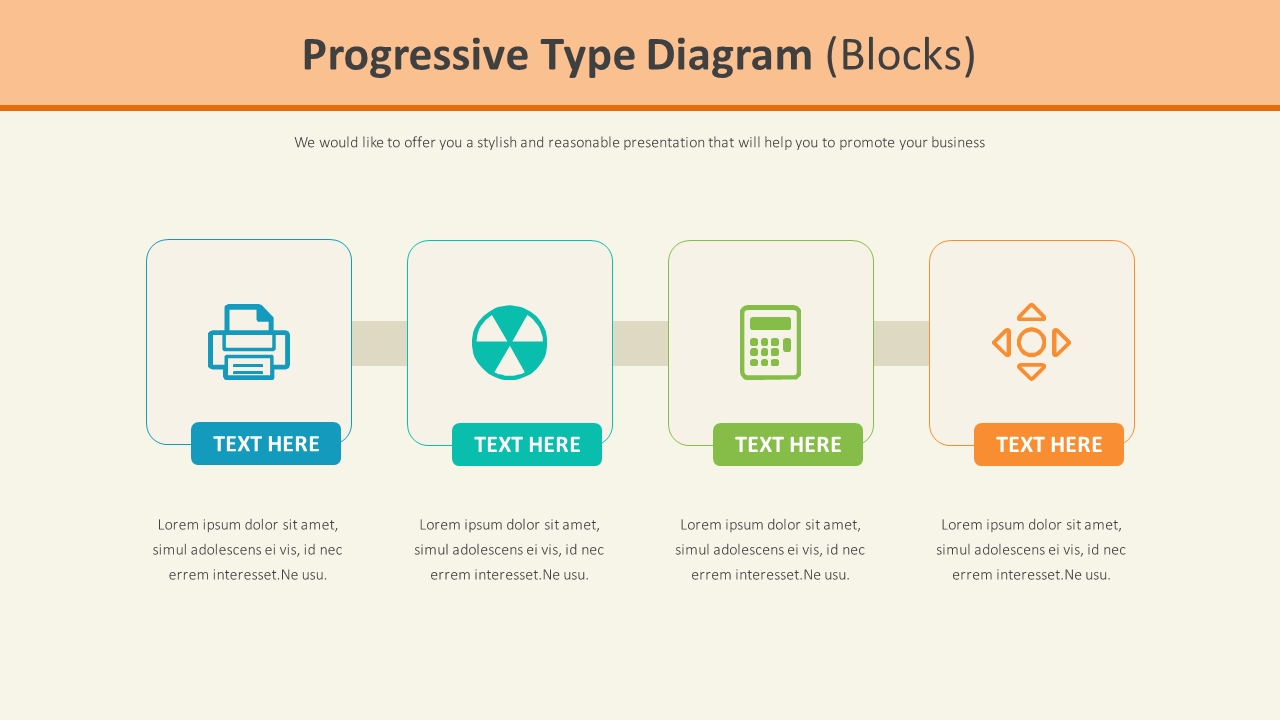 Progressive Type Diagram (Blocks)