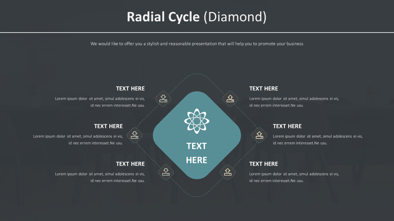 Radial Cycle Diagram (Diamond)|Matrix