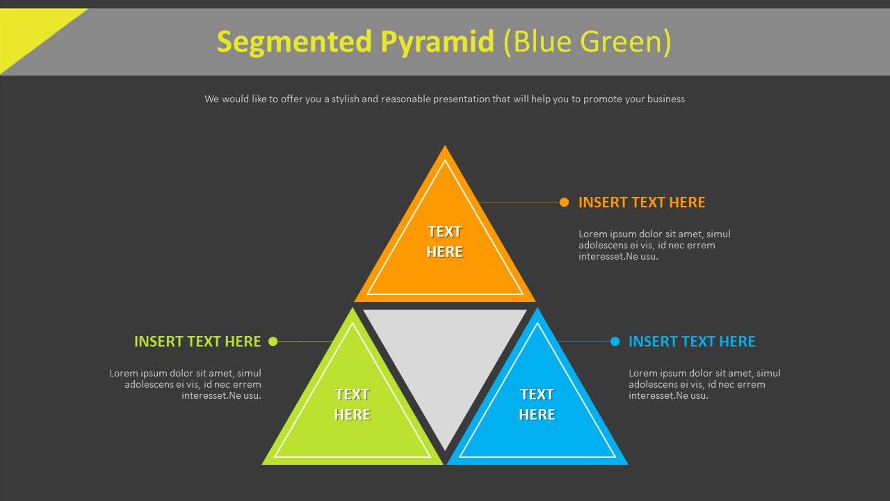 Segmented Pyramid Diagram Blue Green segmented-pyramid-diagram-blue-green