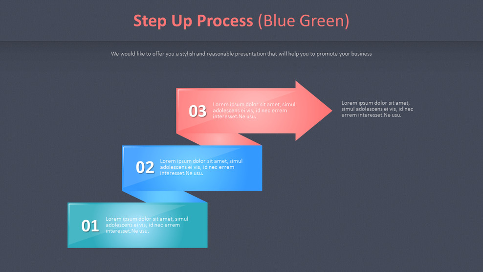 Step Up Process Diagram (Blue Green)