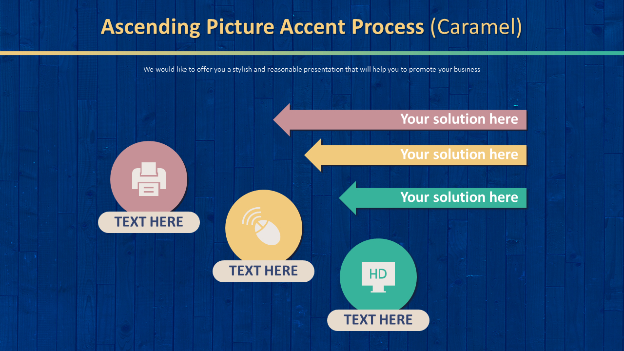 Ascending Picture Accent Process Diagram (Caramel)